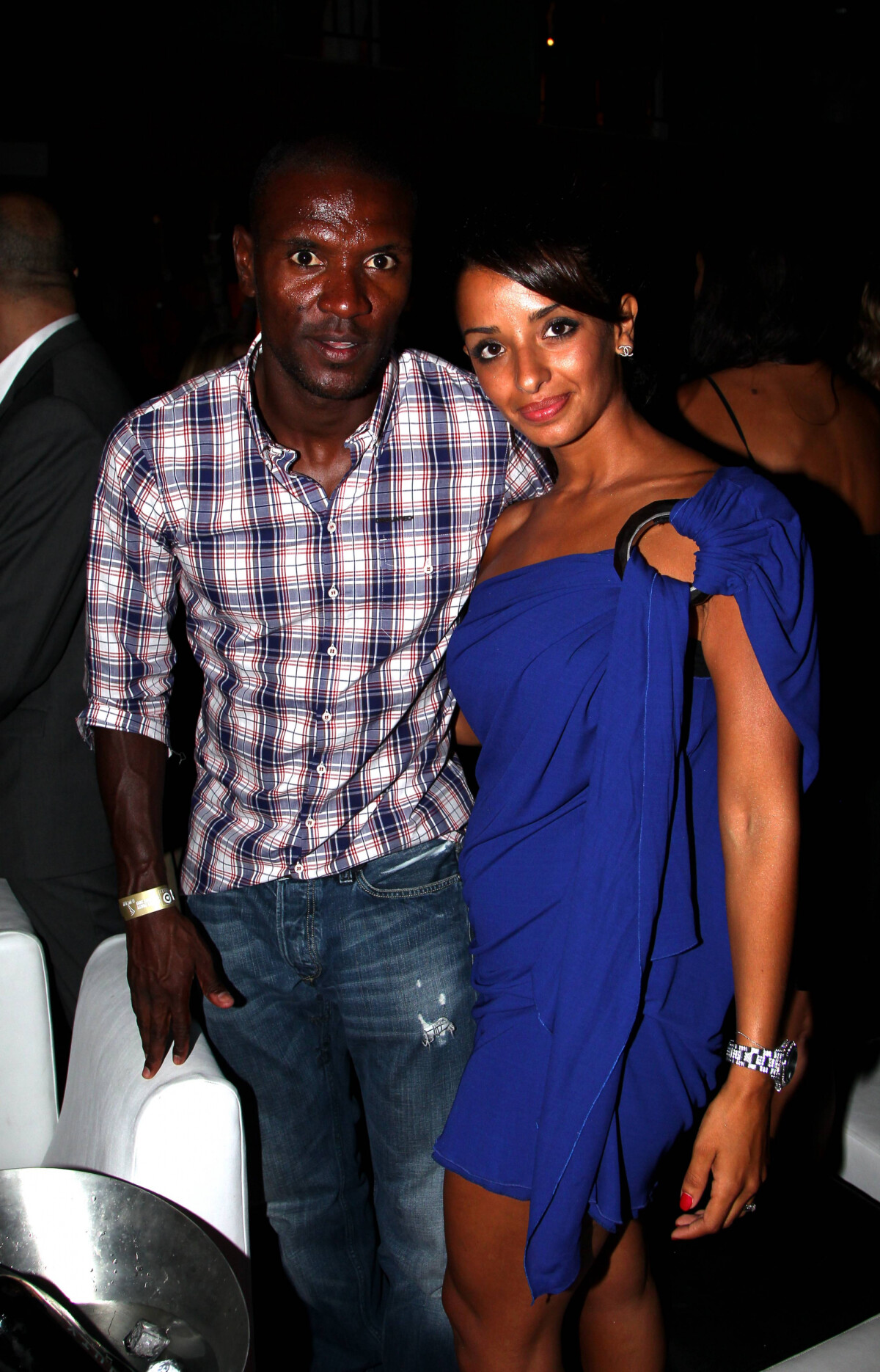 Photo : Hayet et Eric Abidal à Saint-Tropez - Purepeople