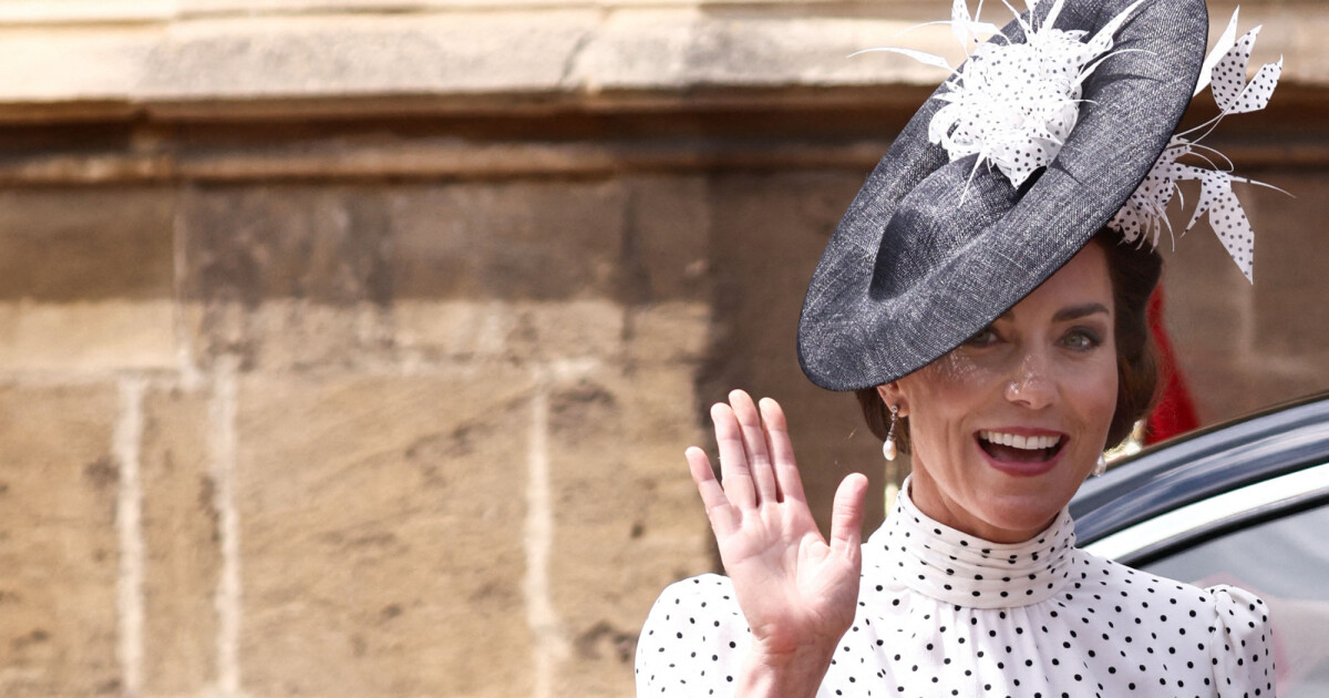 PHOTOS Kate Middleton retrouve la robe à pois aux côtés de William, son ...