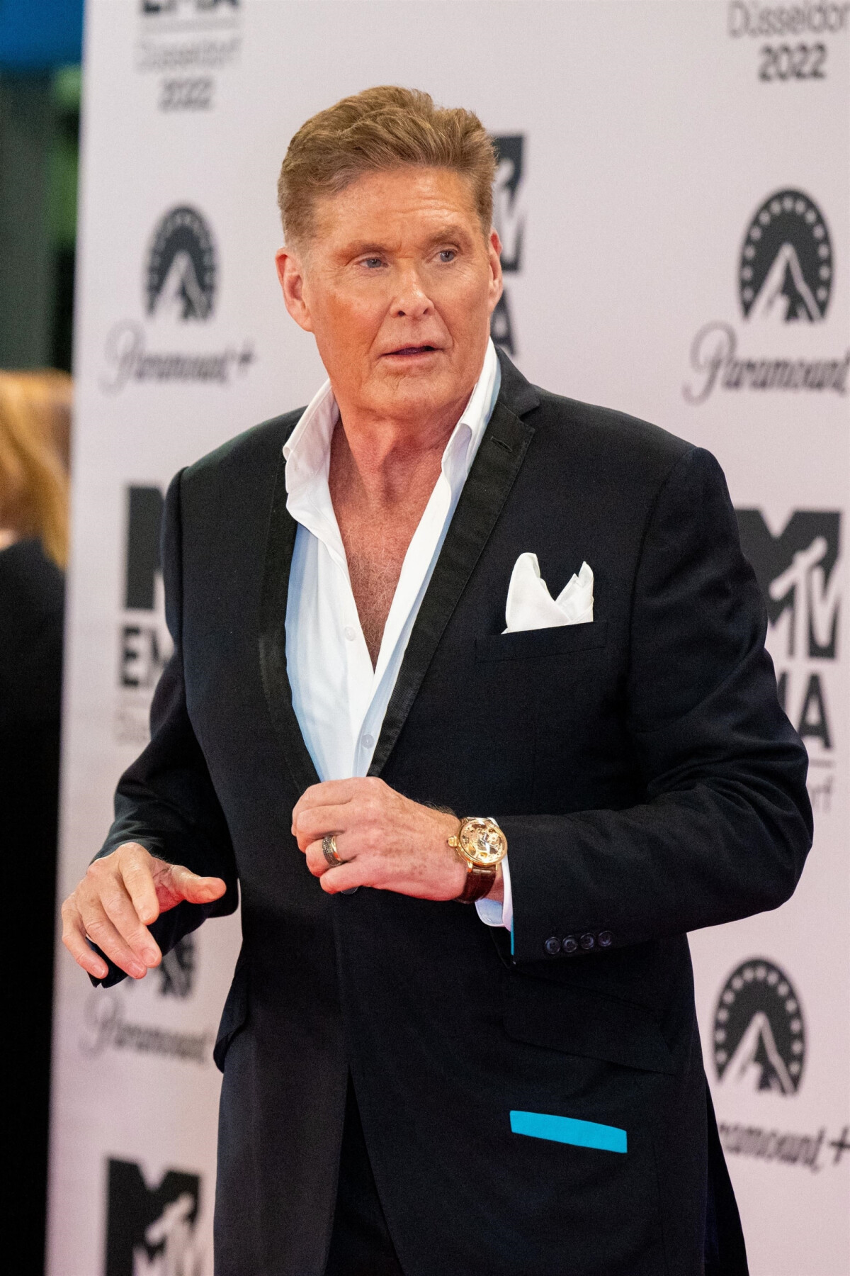 Photo : David Hasselhoff au photocall des "MTV Europe Music Awards 2022 ...