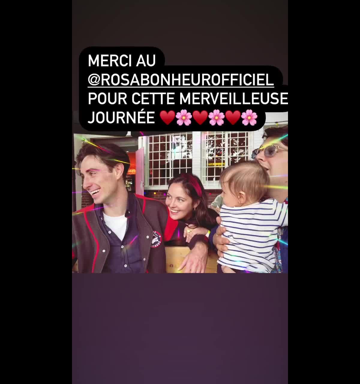 Vidéo : Nelly pose également avec son mari Lucas Veil et leur enfant ...