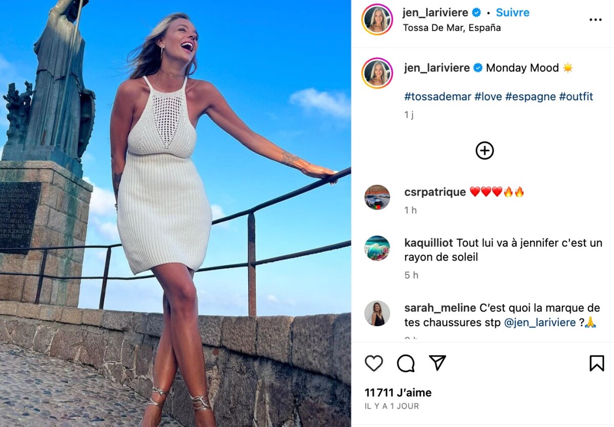 Photo : Jennifer (MAPR) immortalisée sur Instagram. - Purepeople