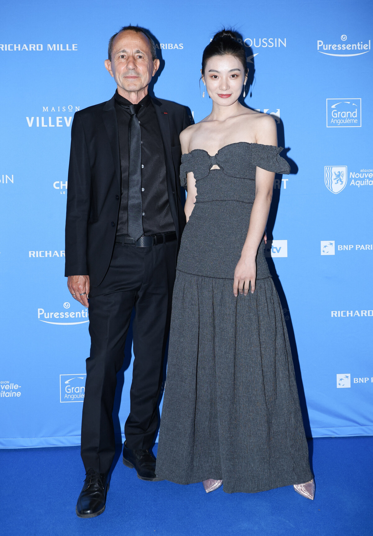 Photo : Jacques Malaterre et Meng Lin Gong - Arrivées sur le tapis bleu ...