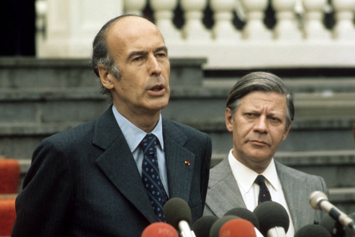 Photo : Valéry Giscard d'Estaing et le chancelier allemand Helmut ...