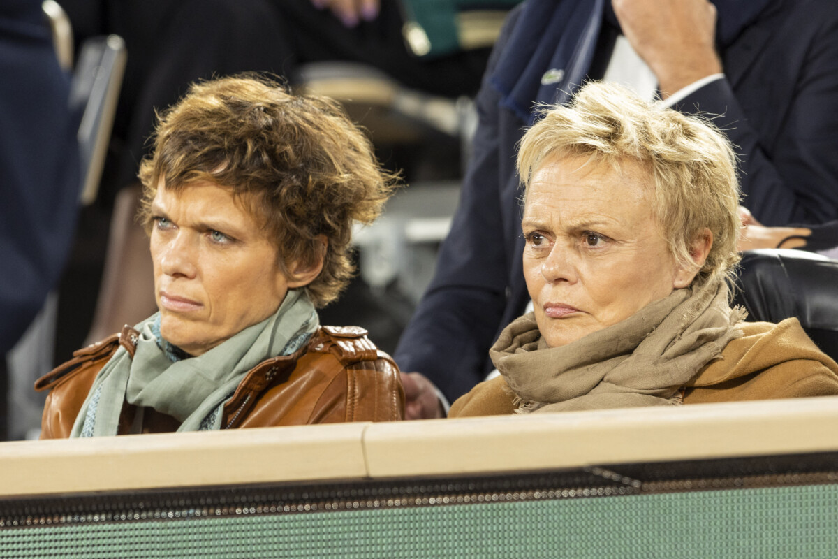 Photo : Muriel Robin et sa femme Anne Le Nen - Tribunes des ...