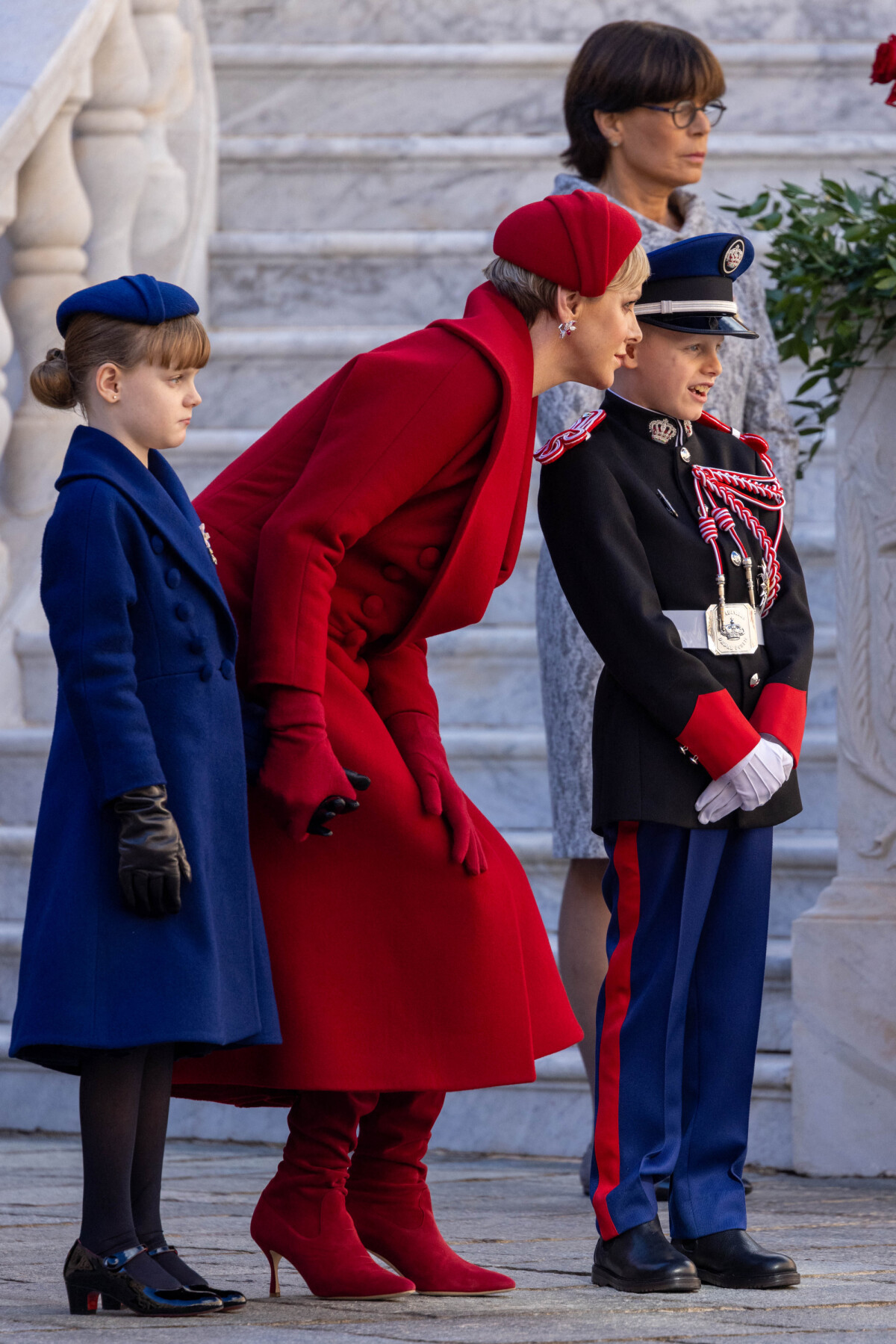 Photo : La princesse Gabriella, la princesse Charlene, le prince Jacques de Monaco, la princesse ...