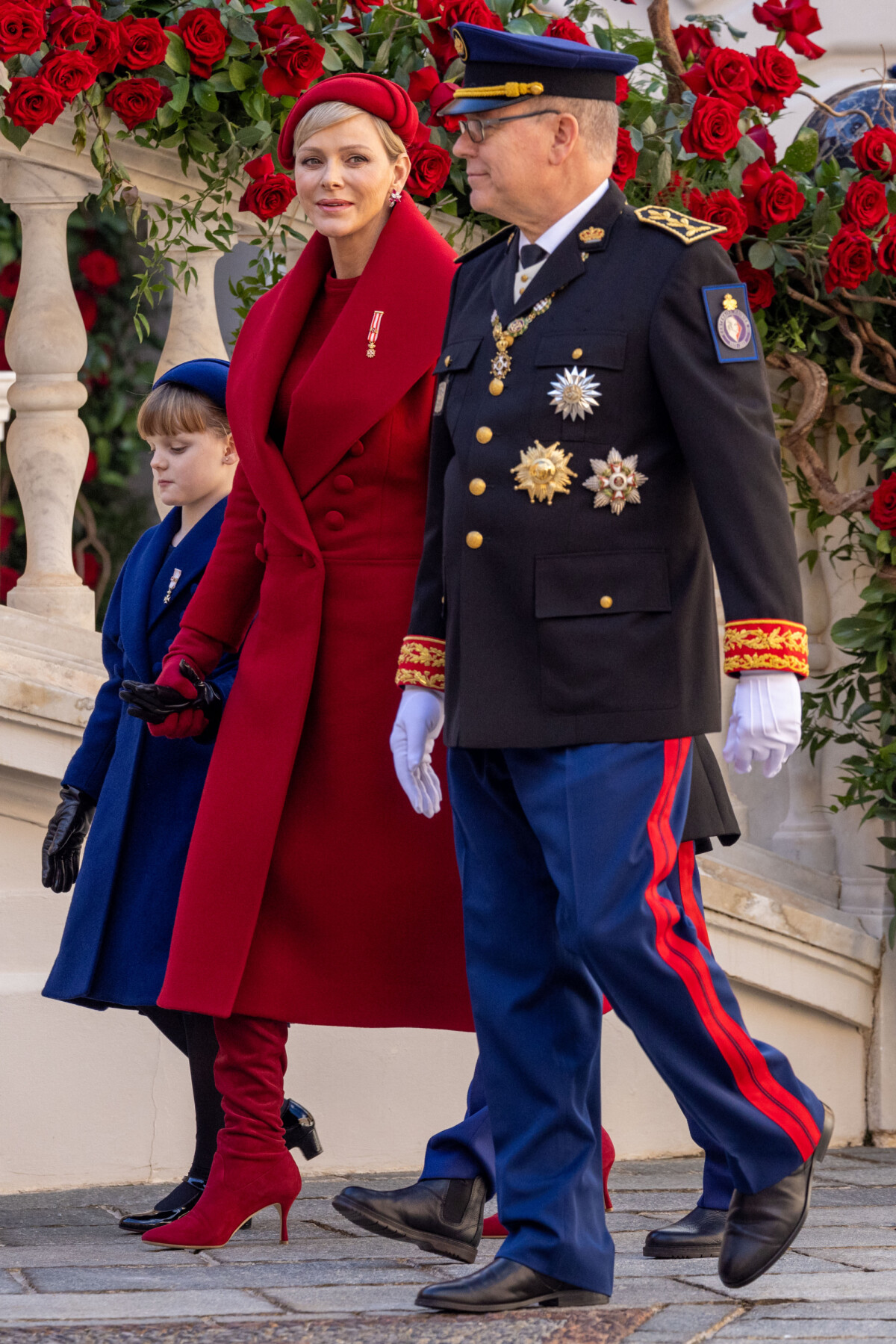 Photo : La princesse Gabriella, la princesse Charlene et le prince ...