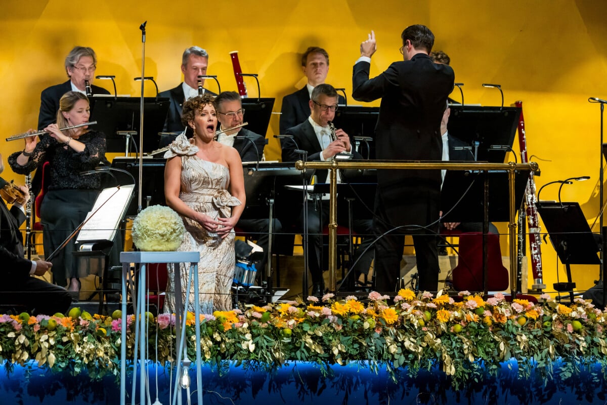 Photo : Soprano Julia Sporsén - La famille royale de Suède lors de la cérémonie de remise du ...