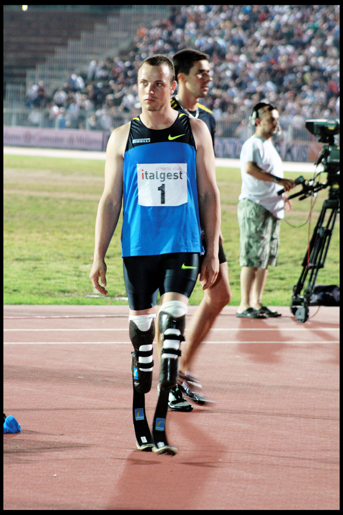 Photo : Oscar Pistorius - Meeting international d'athlétisme à Milan ...