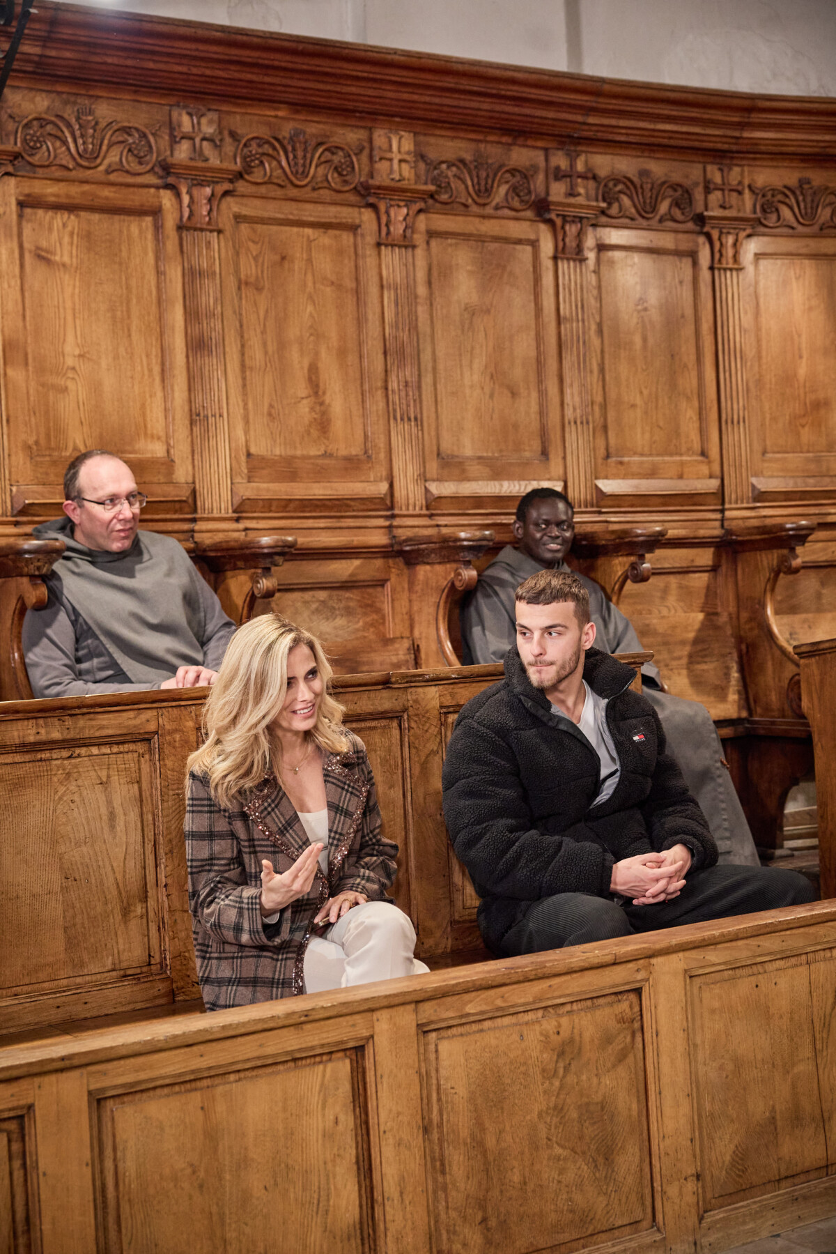 Photo : Exclusif - Clara Morgane, Simon Castaldi, Frère Paul-André ...