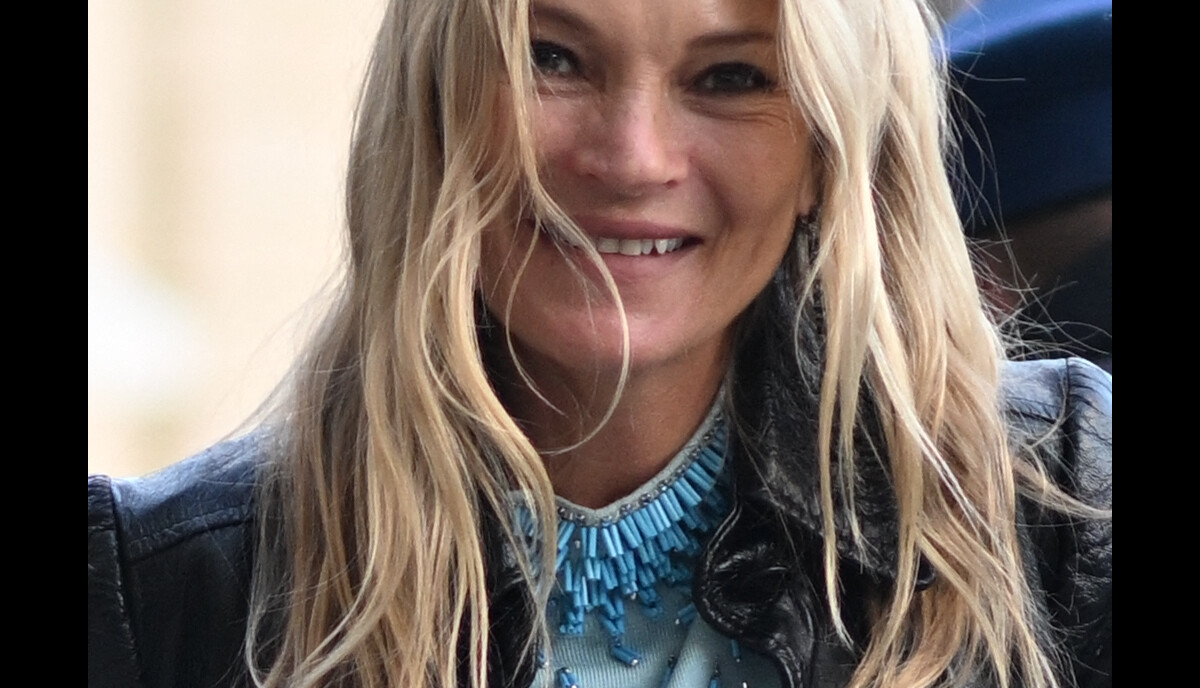 Photo : Kate Moss arrive à l'hôtel "Ritz" lors de la Fashion Week de ...