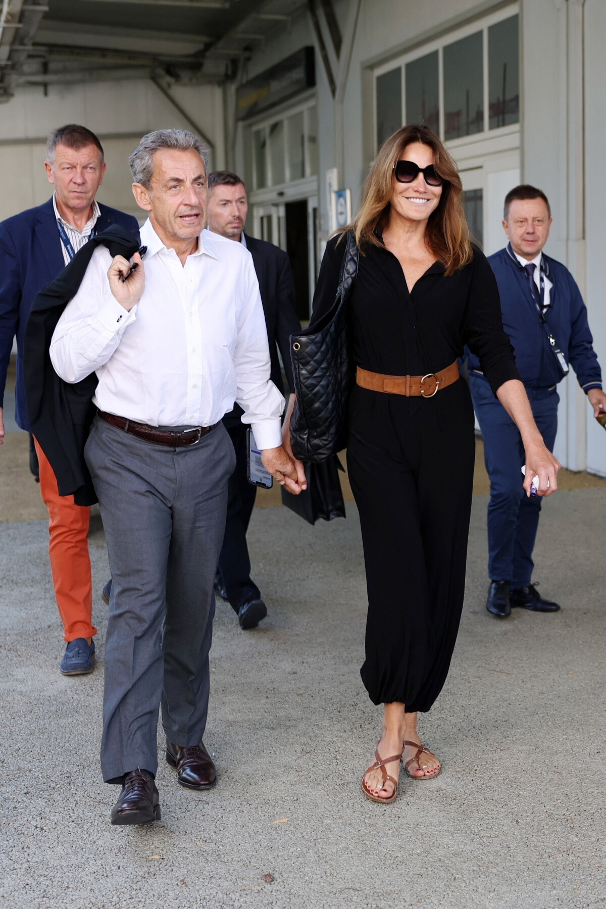 Photo : L'ancien président français Nicolas Sarkozy et sa femme Carla ...