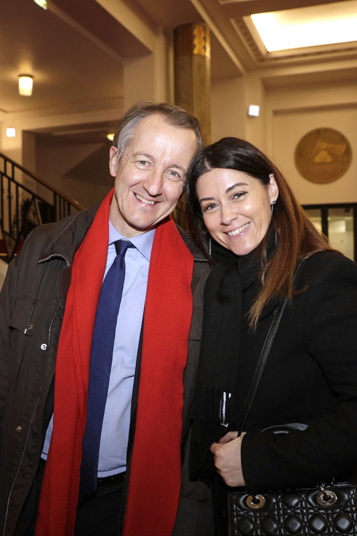 Photo : Christophe Barbier avec sa femme Pauline Courtin lors de la ...