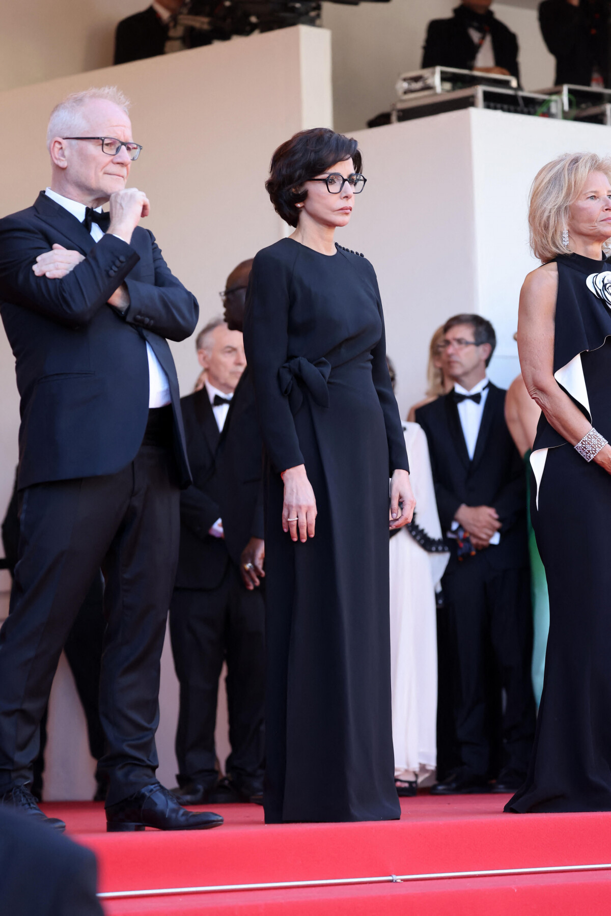 Photo : Thierry Frémaux, Rachida Dati, Iris Knobloch - Montée des ...