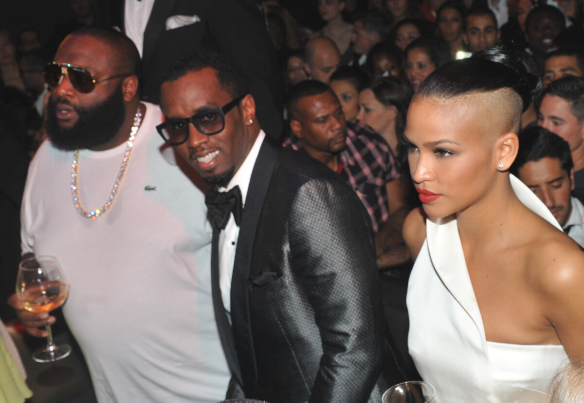 Photo : Rick Ross, Sean P. Diddy Combs et sa petite amie la chanteuse de R&B Cassie (Cassandra ...