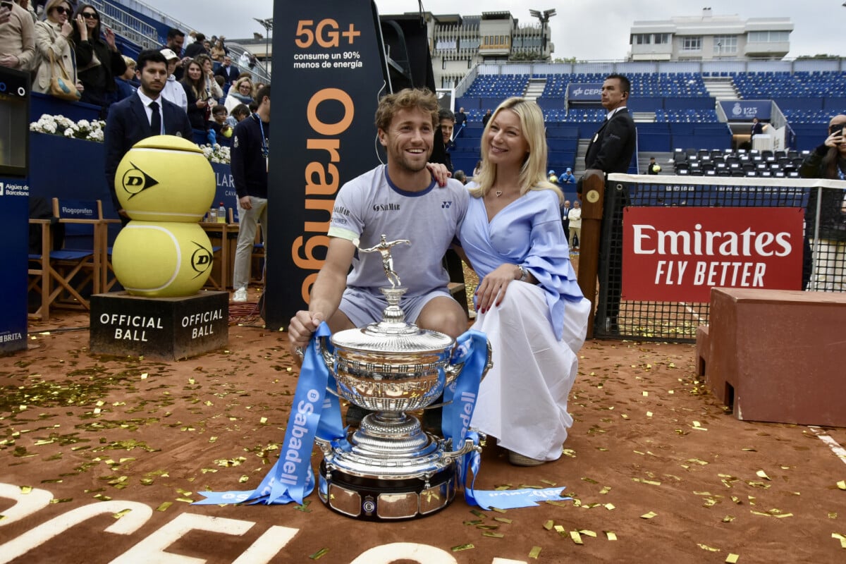 Photo : Casper Ruud et sa compagne Maria Galligani à Barcelone ...
