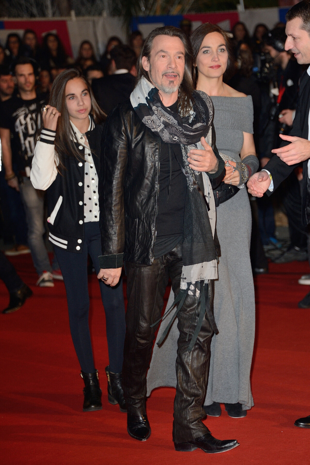 Photo : Florent Pagny, sa femme Azucena et sa fille Ael lors de la 15e ...
