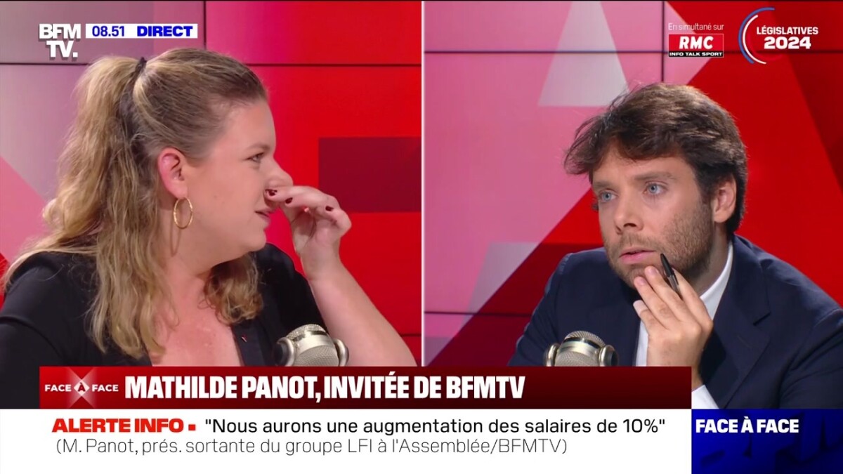 Vidéo : Gros malaise entre Benjamin Duhamel et Mathilde Panot sur BFMTV ...