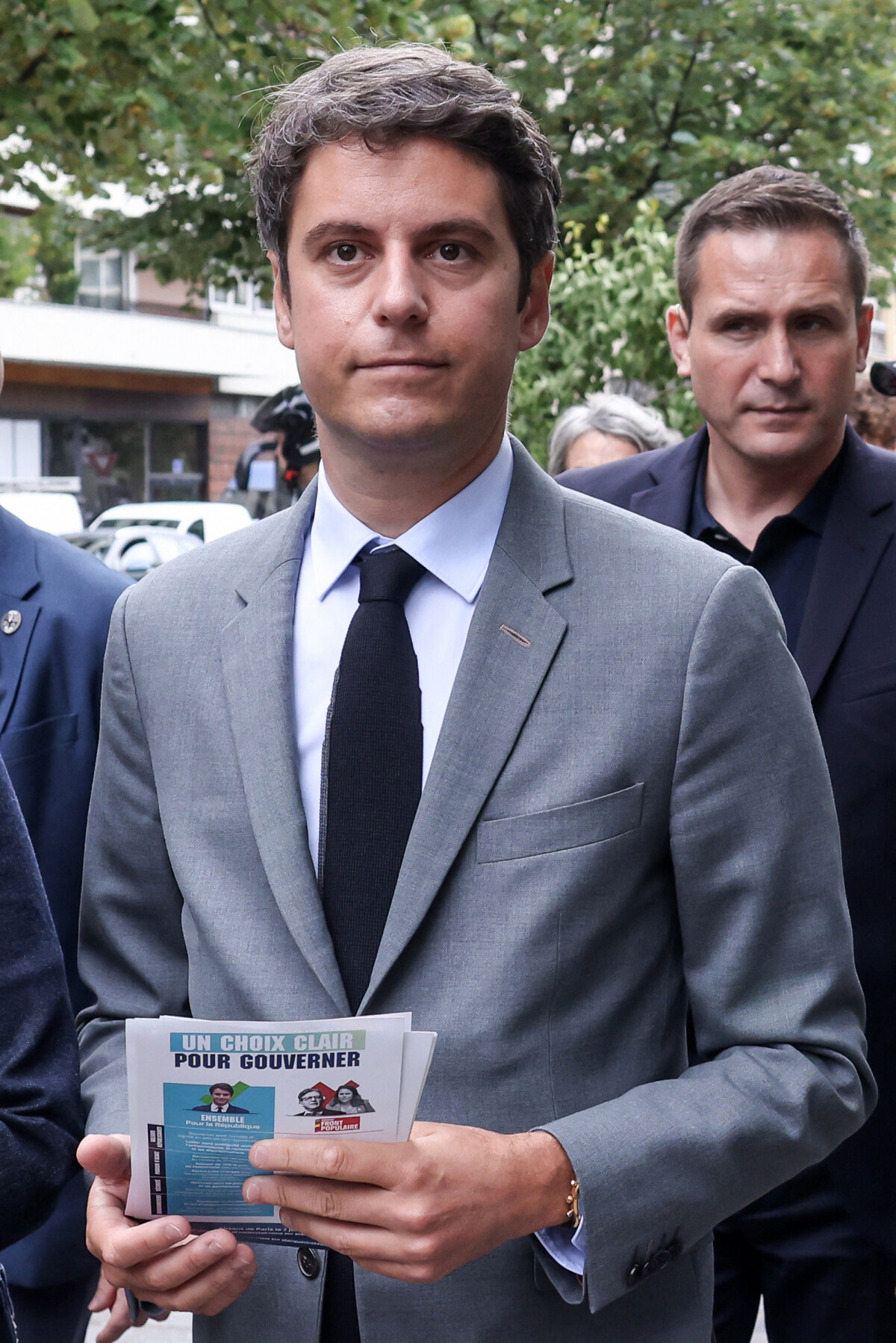 Photo : Le Premier ministre, Gabriel Attal vient soutenir le candidat ...