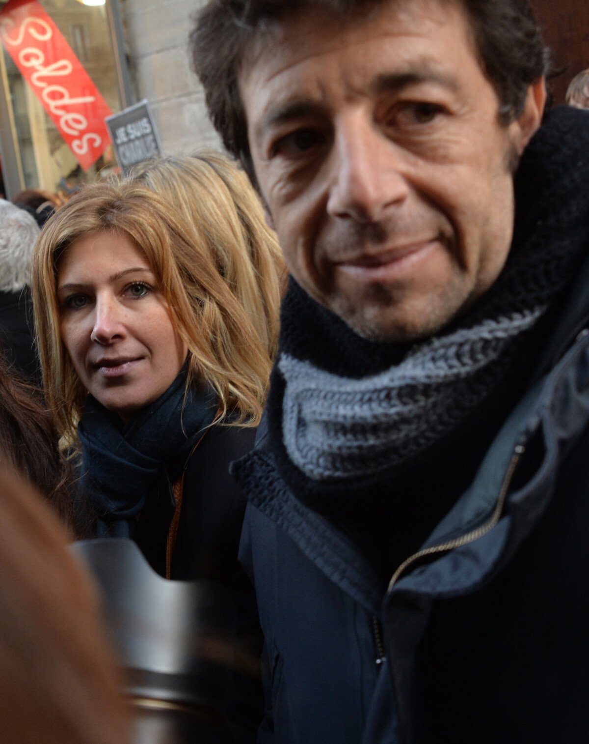 Photo : Patrick Bruel et Amanda Sthers - Marche républicaine pour ...