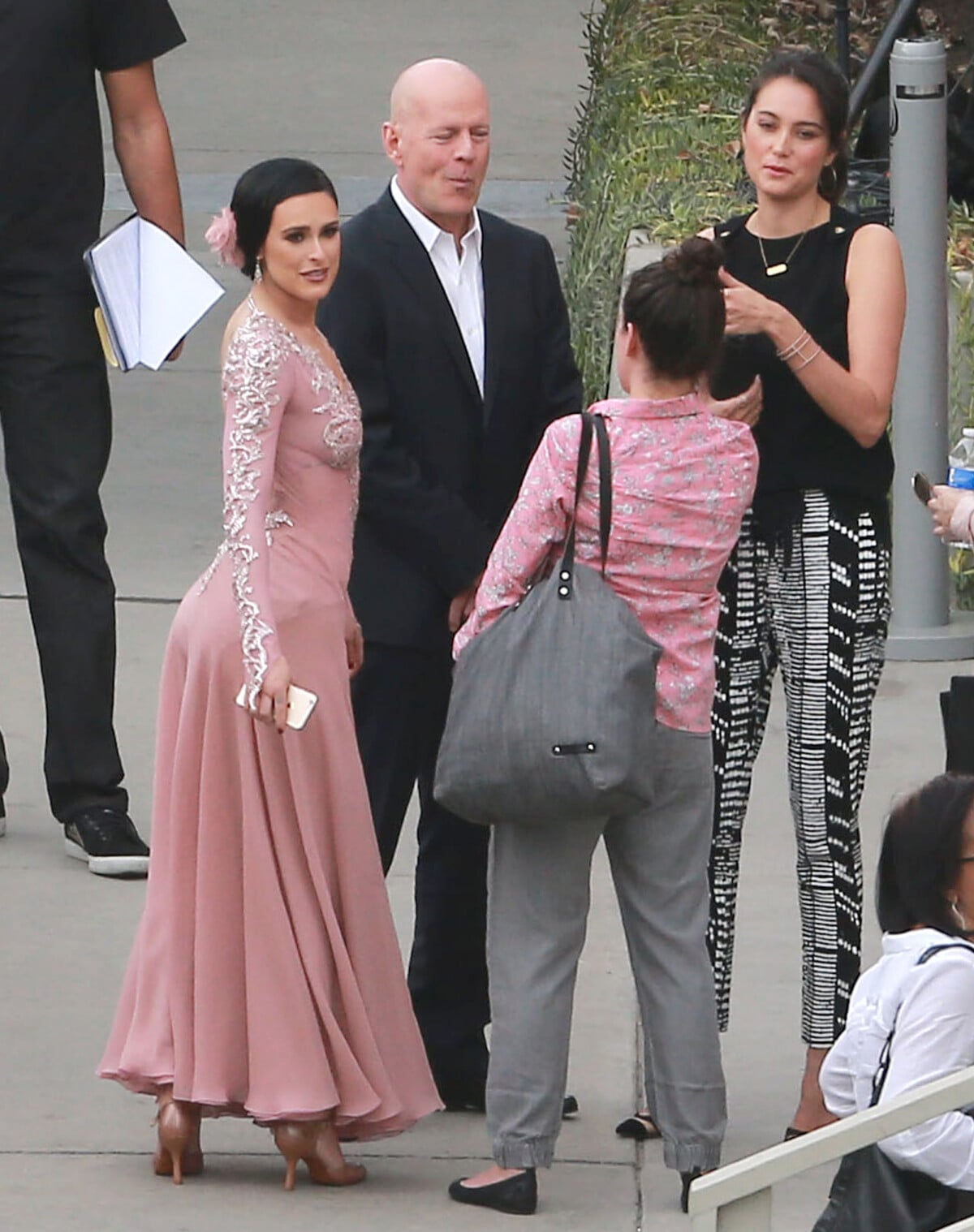 Photo : Exclusif - Bruce Willis et sa femme Emma Heming, Rumer Willis ...