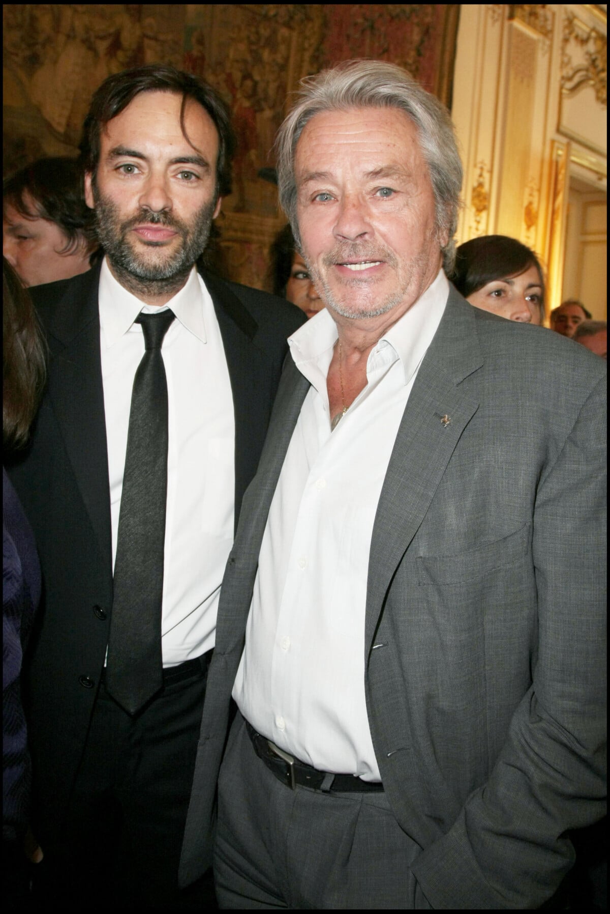 Photo : EXCLUSIF - Anthony Delon avec son père Alain (archive) - Purepeople