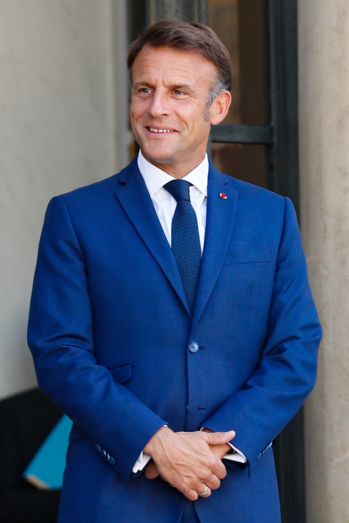 Photo : Le président de la République française Emmanuel Macron reçoit ...