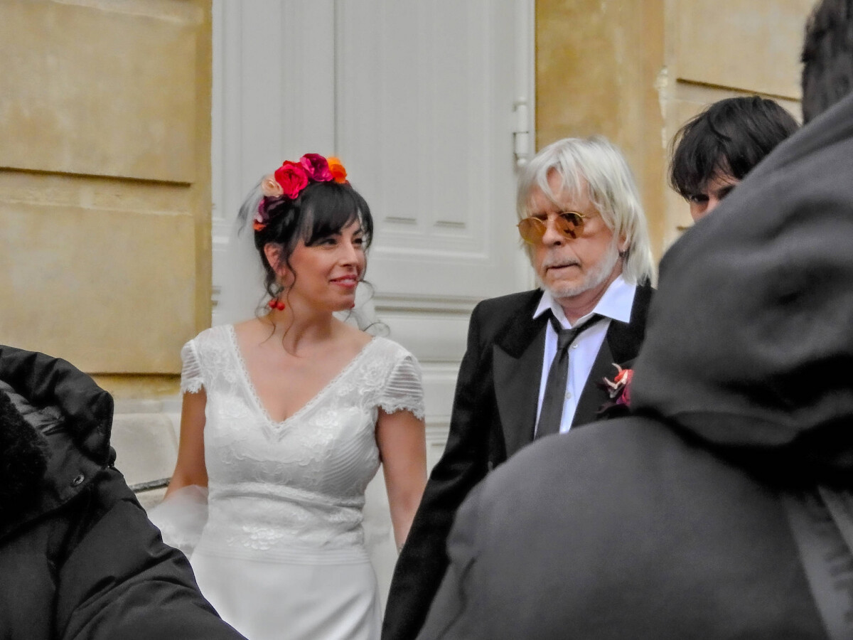 Photo : Mariage du chanteur Renaud avec sa compagne Christine, qu'il aime appeler Cerise, en ...
