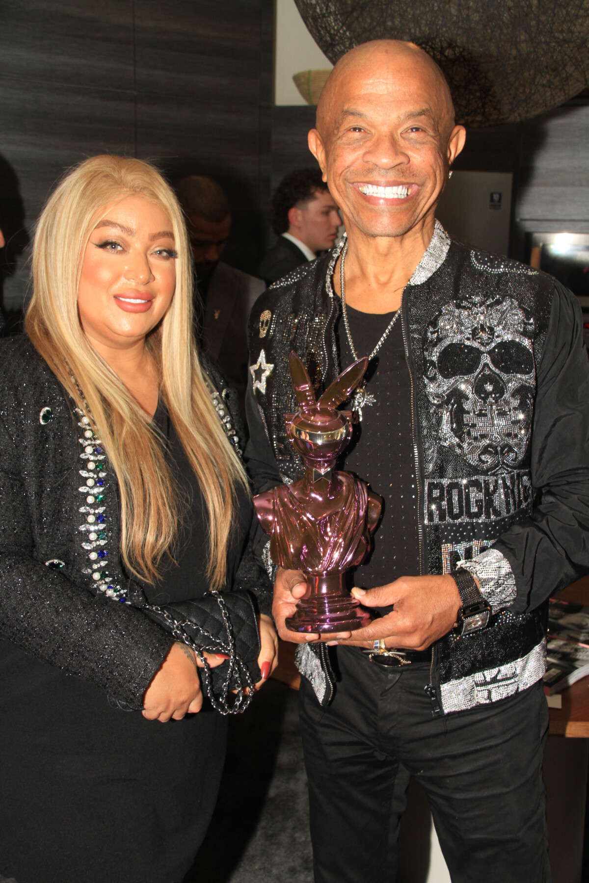 Photo : Exclusif - Francky Vincent et sa femme Aziza - Soirée pour la ...