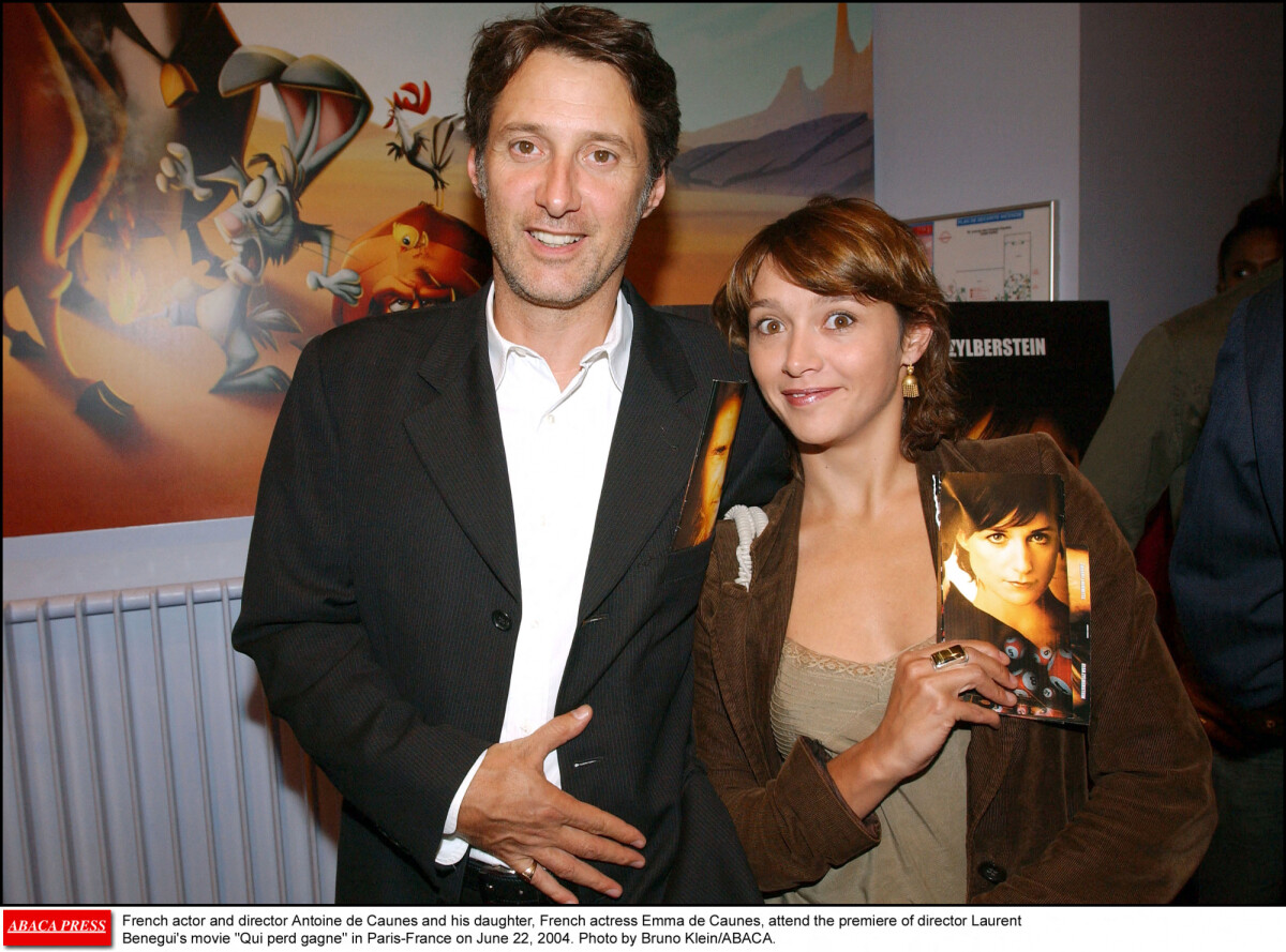 Photo : L'acteur et réalisateur français Antoine de Caunes et sa fille ...
