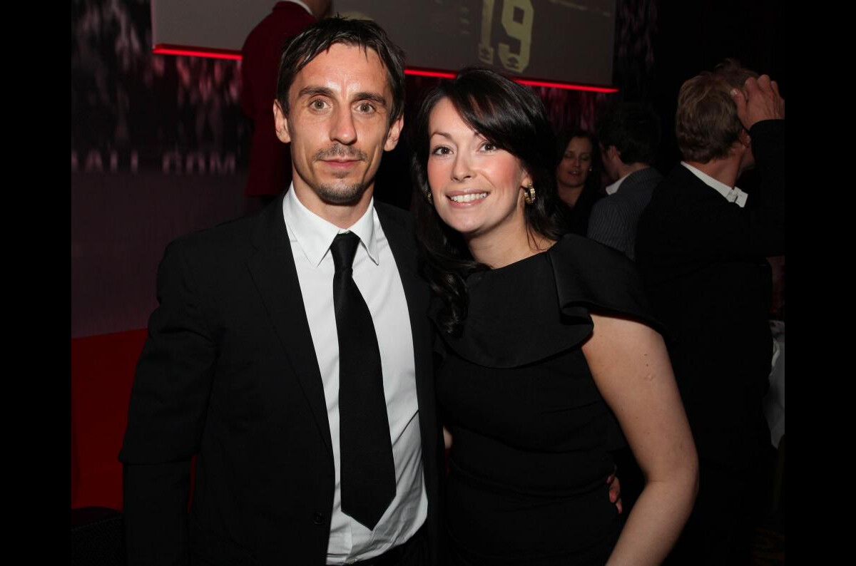 Photo : Gary Neville et son épouse lors des Nordoff Robbins Football ...