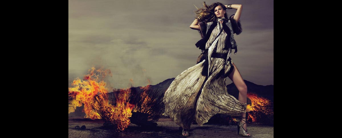 Photo : Gisele Bündchen pour les 40 ans de Roberto Cavalli - Ode ...