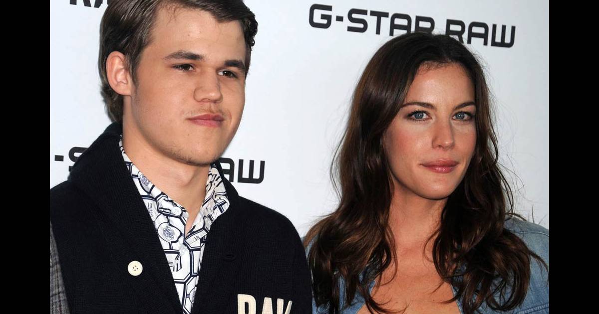 Liv Tyler et Magnus Carlsen lors de la soirée G-Star Raw World Chess ...