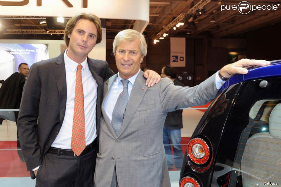 Vincent Bolloré et son fils Cyrille à l'occasion de l'inauguration du ...