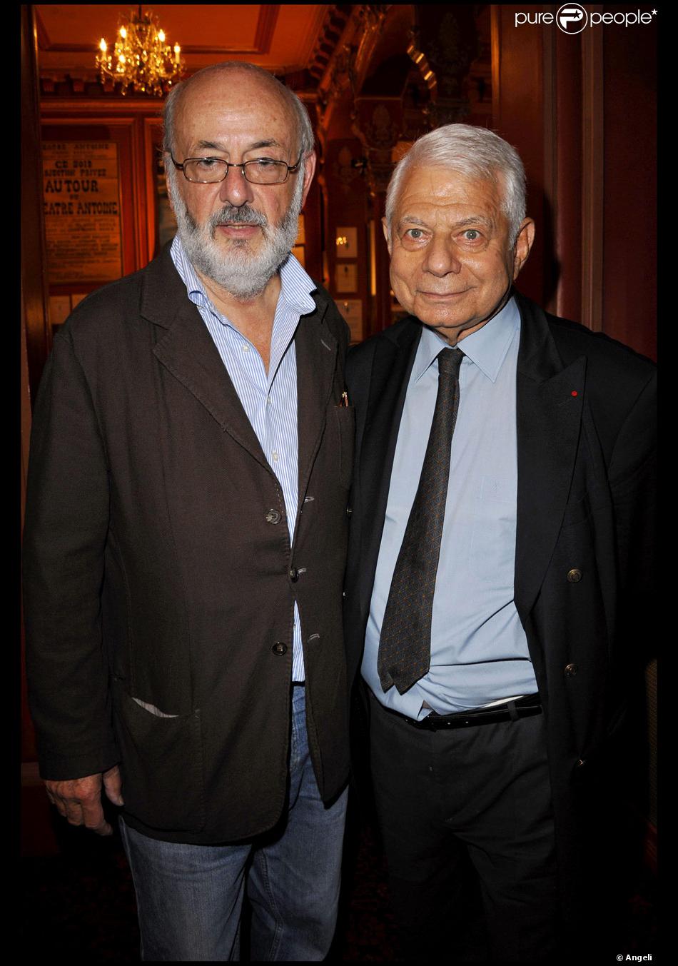 Bertrand Blier et Daniel Darès lorsqu'une plaque commémorative est ...