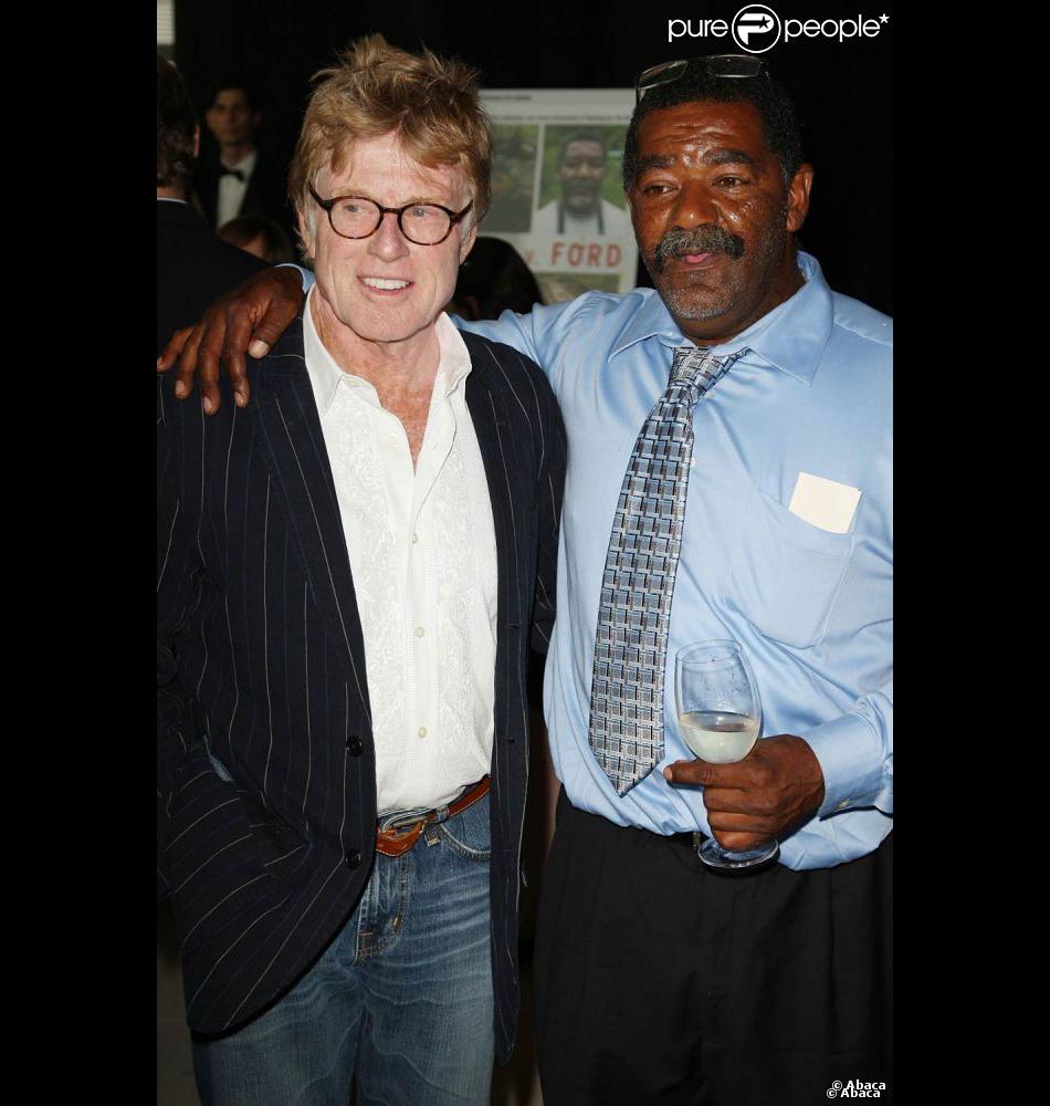 Robert Redford et Wayne Mann lors de la projection spéciale du ...