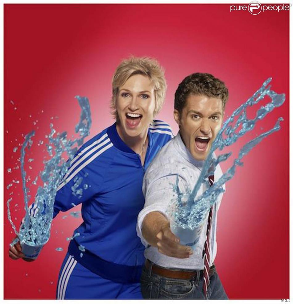 Jane Lynch et Matthew Morrison de la série Glee - Purepeople Jane Lynch et Matthew Morrison de la série Glee - Purepeople