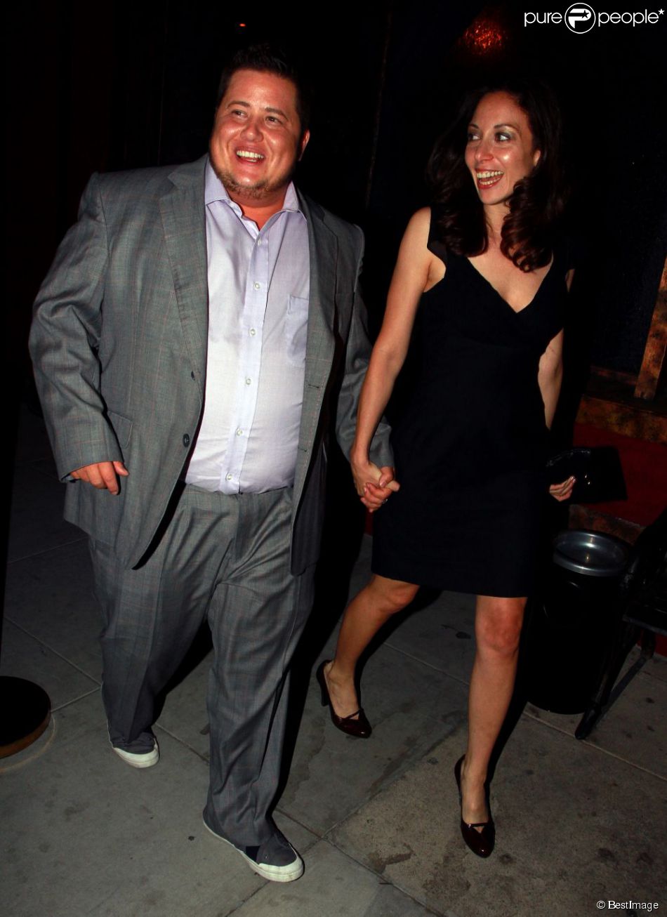Chaz Bono et sa fiancée Jennifer Elia arrivent à un dîner organisé par ...