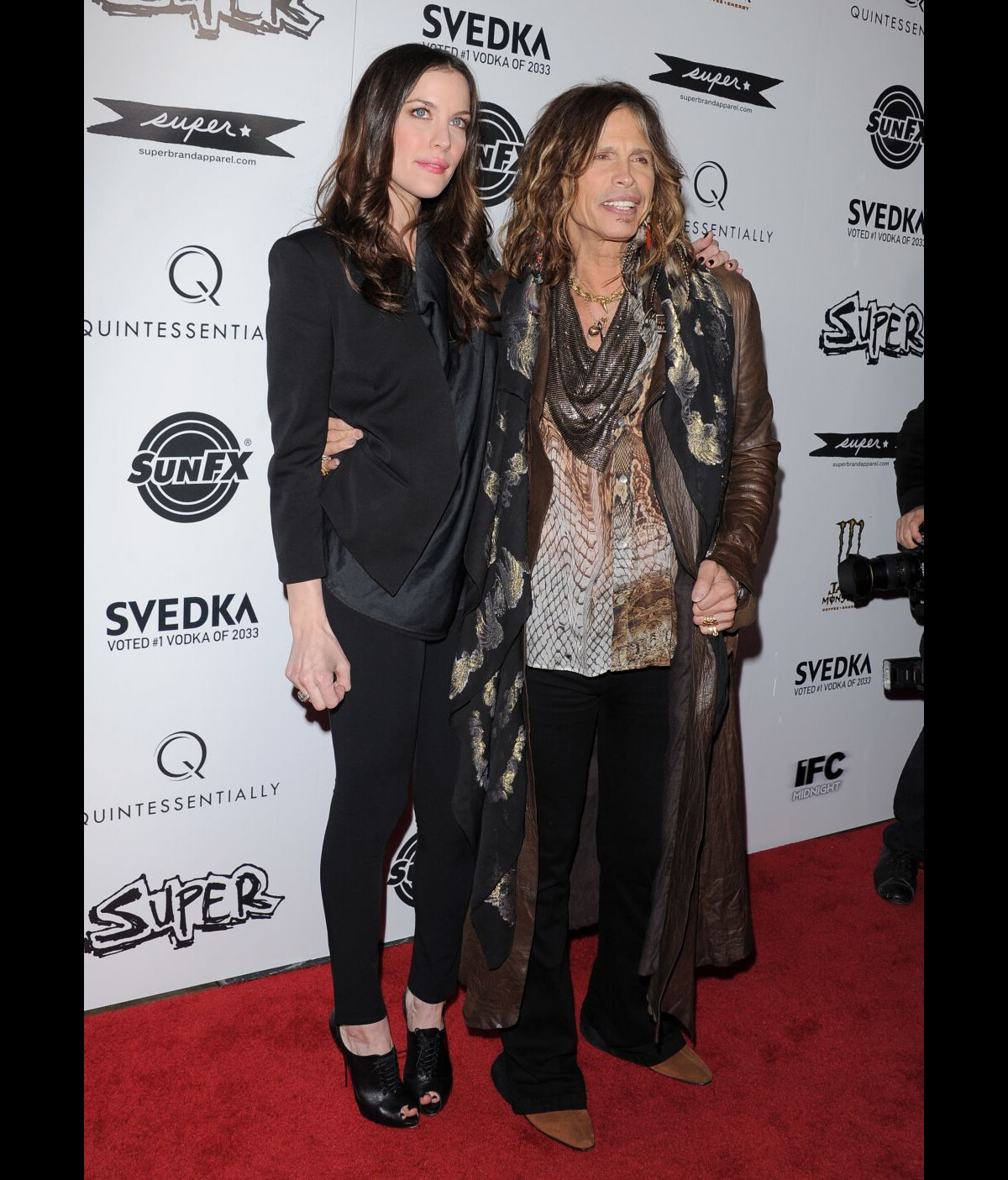 Photo : Steven Tyler et sa fille Liv Tyler à Los Angeles en mars 2011 ...