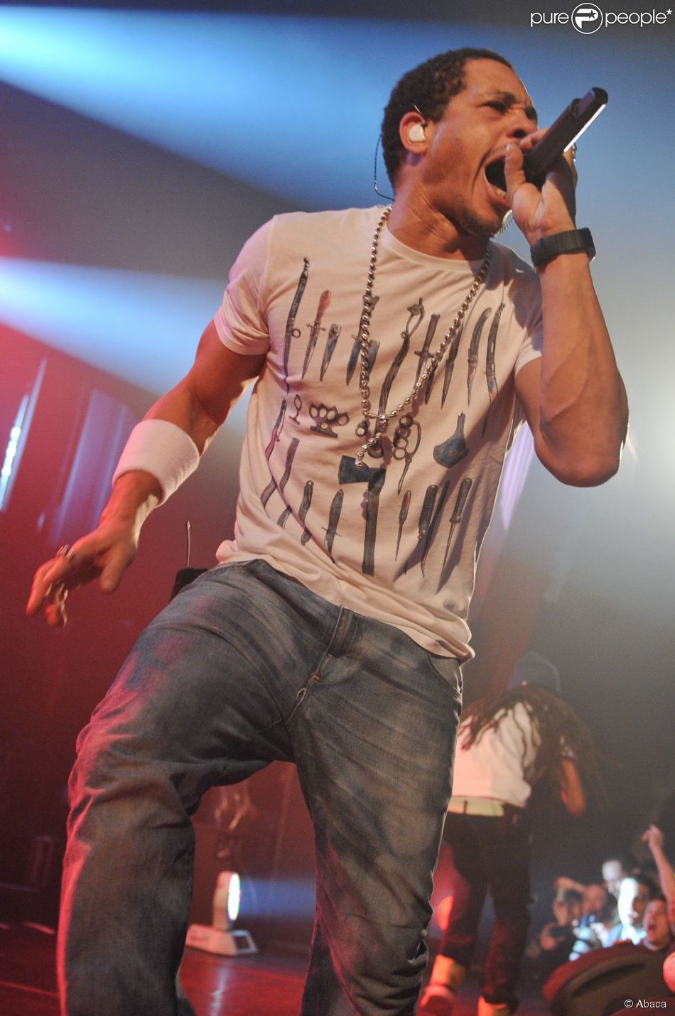 JoeyStarr en concert au Bataclan, le 12 décembre 2011. - Purepeople