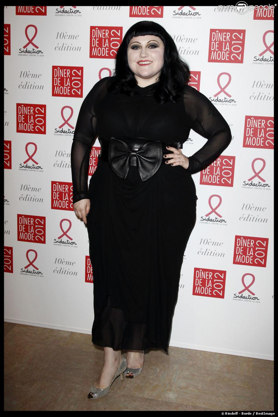 La chanteuse Beth Ditto à Paris, le 26 janvier 2012. - Purepeople