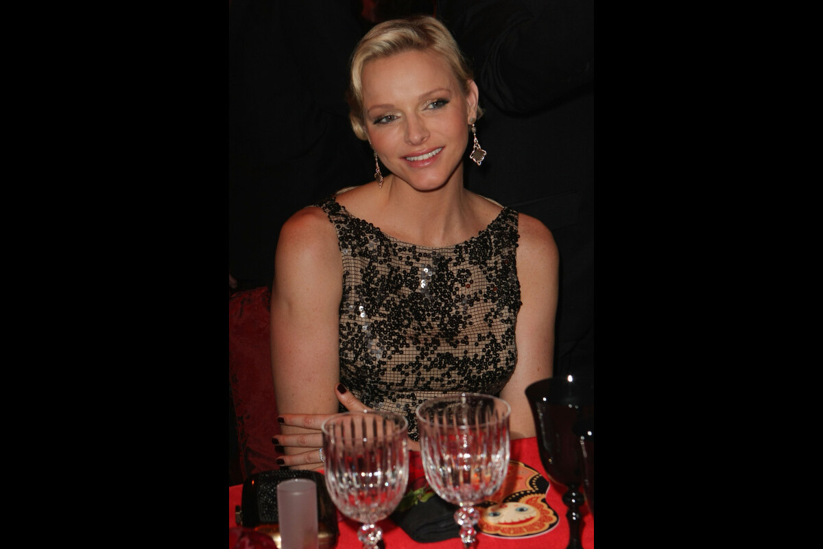 Photo : La princesse Charlene lors de la soirée de gala du Grand Prix ...