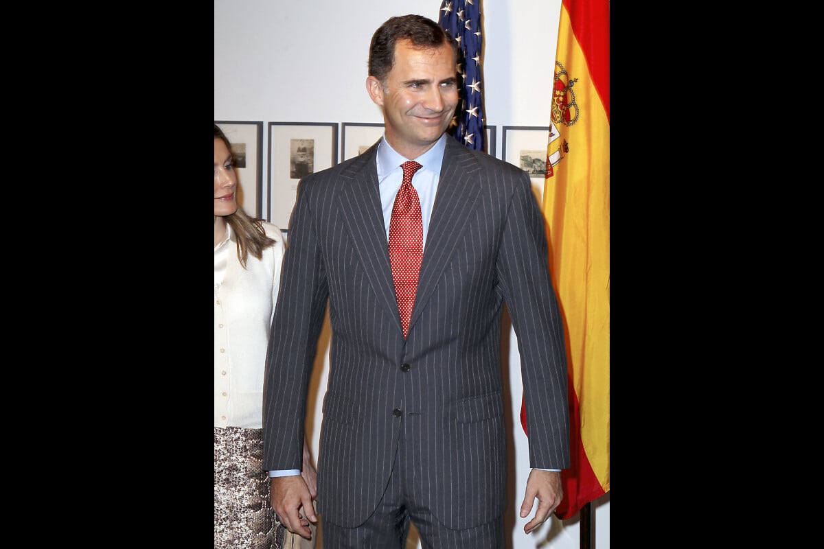 Photo : Le prince Felipe à l'institut Cervantes à New York, le 20 juin ...