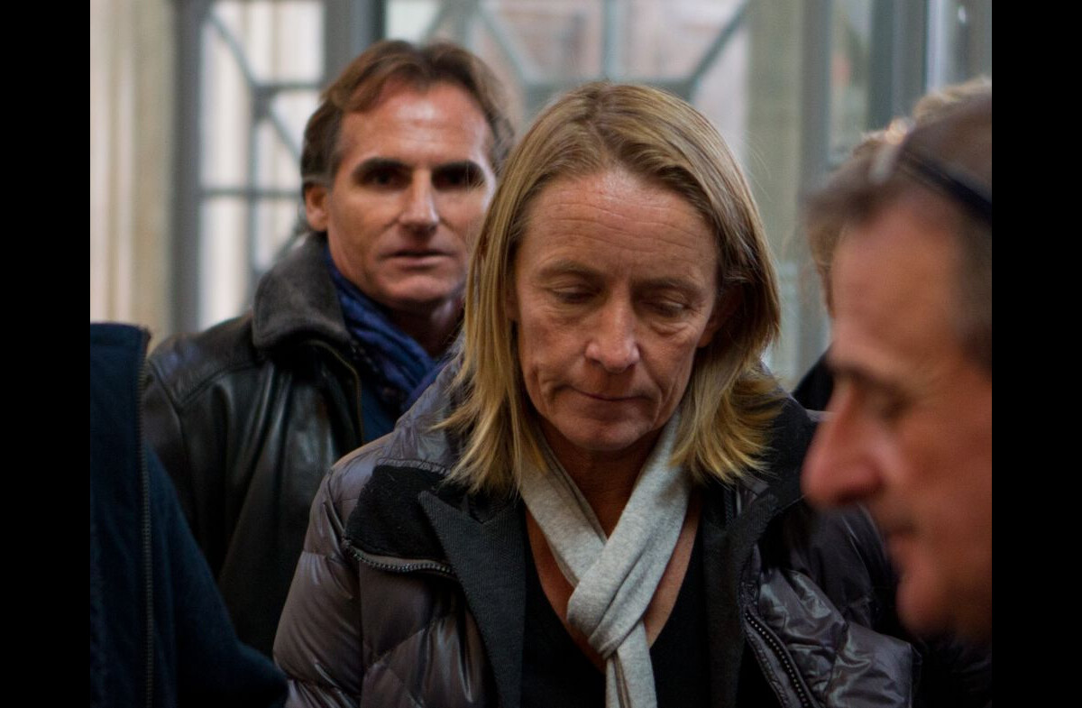Photo : Isabelle Demongeot lors du procès de Régis de Camaret au palais ...