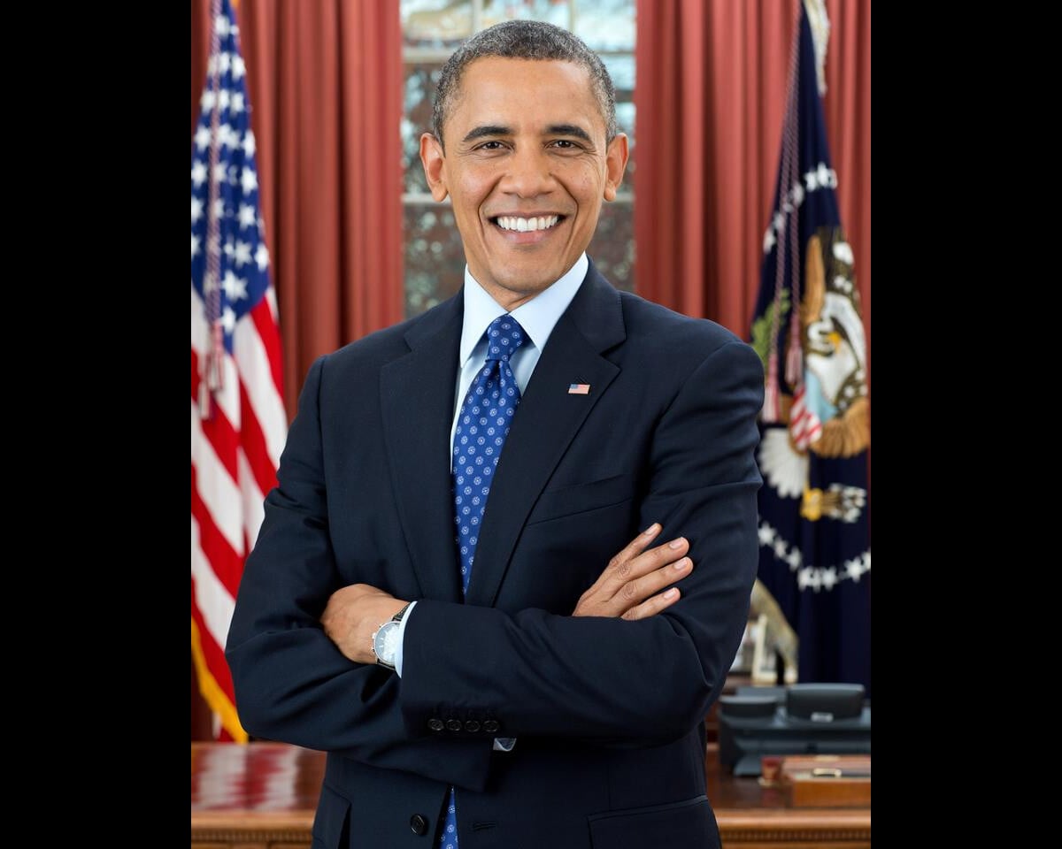 Photo : Portrait officiel de Barack Obama. Janvier 2013. - Purepeople