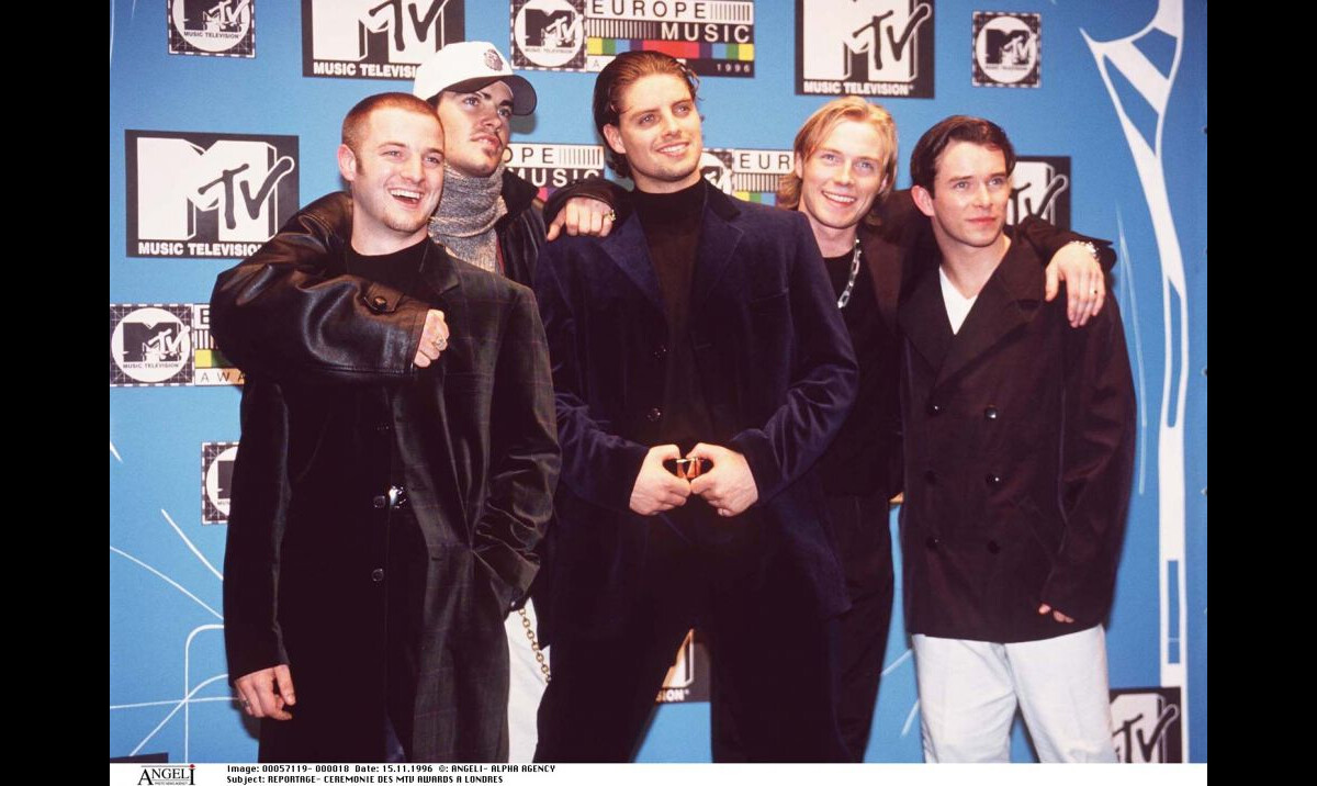 Photo : Le groupe Boyzone en 1996. - Purepeople