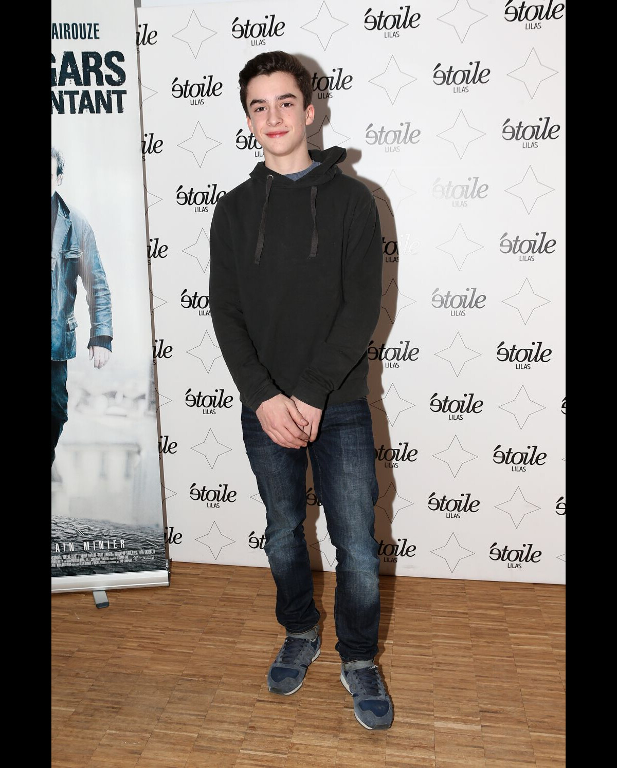 Photo : Tom Invernizzi, un des jeunes acteurs du film, lors de l'avant ...