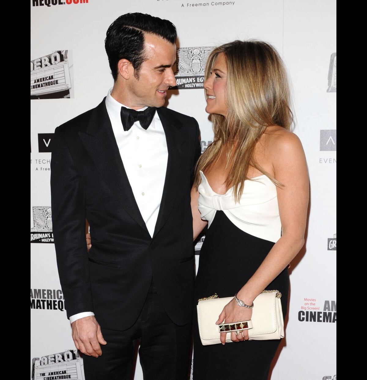 Photo : Justin Theroux et Jennifer Aniston lors du 26e American ...