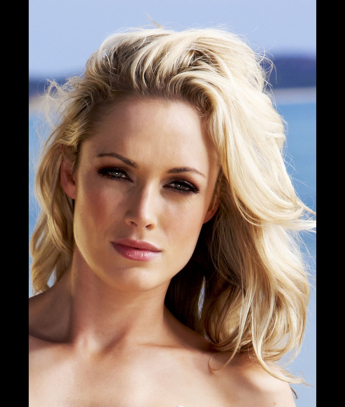Photo : Reeva Steenkamp sur une plage du Mozambique lors d'un shooting ...