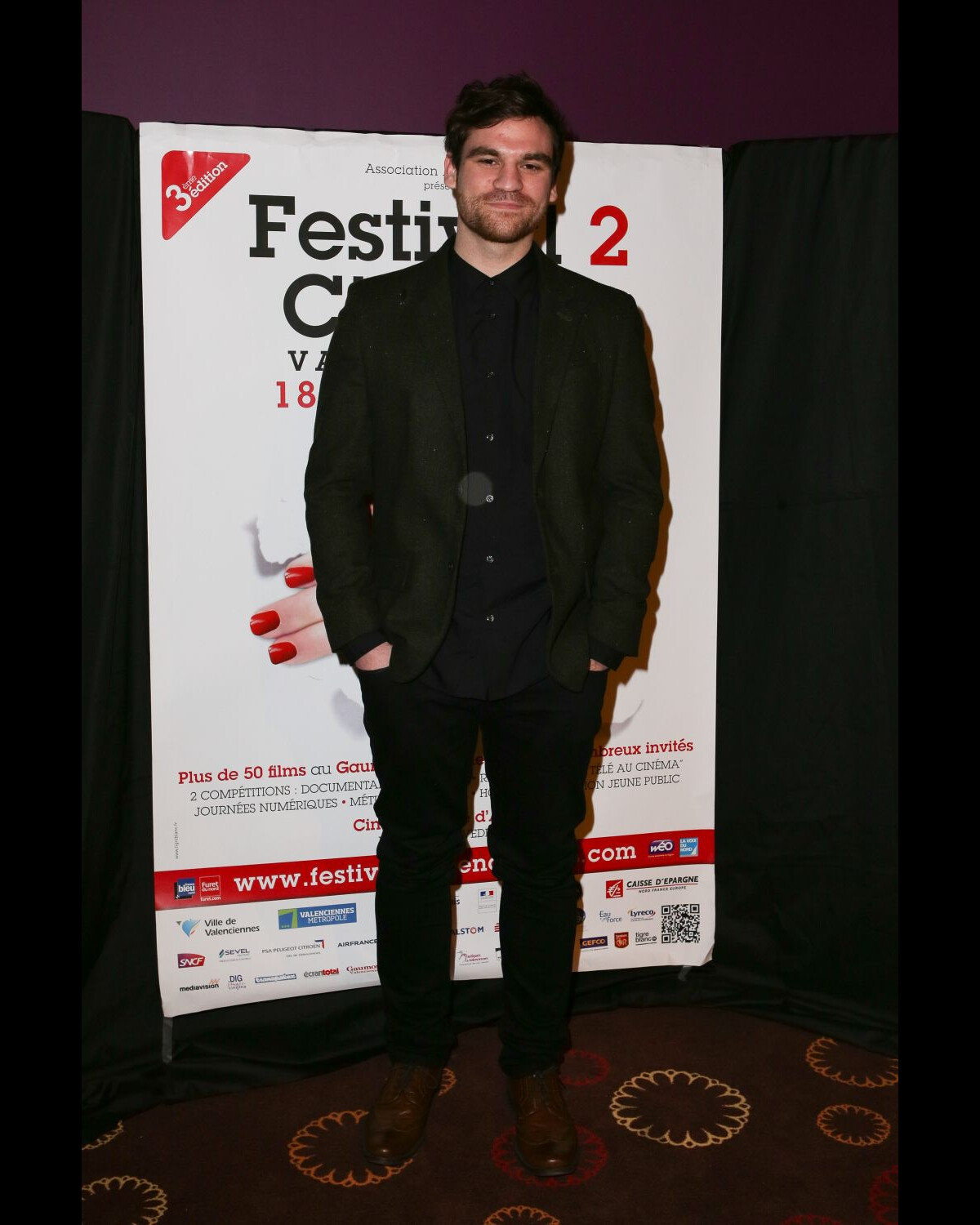 Photo : Adam O'brian à l'ouverture du Festival 2 Cinéma à Valenciennes ...
