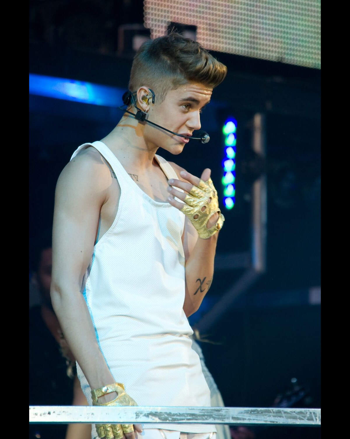 Photo : Justin Bieber en concert au Palais Omnisport de Paris Bercy le ...